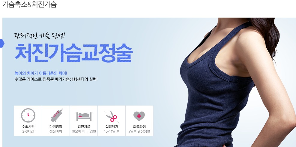 ③ Reduction mammoplasty & Ptosis repair : Mega Plastic Surgery