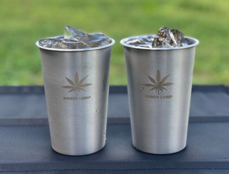 택배의여왕 - [하디캠프] 캠핑에 완전 최고! 스테인레스 맥주컵 (500ml *2ea) 1차
